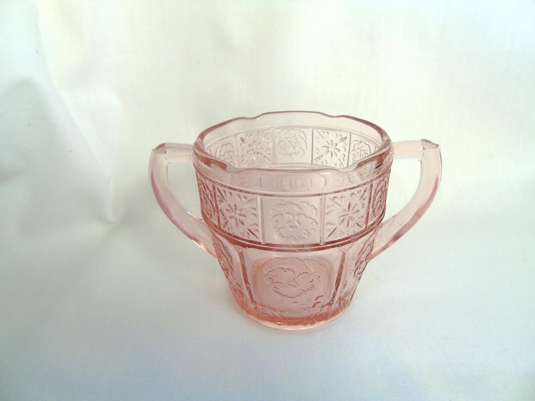 Toy Glass Doric and Pansy Pink Sugar - Etsy