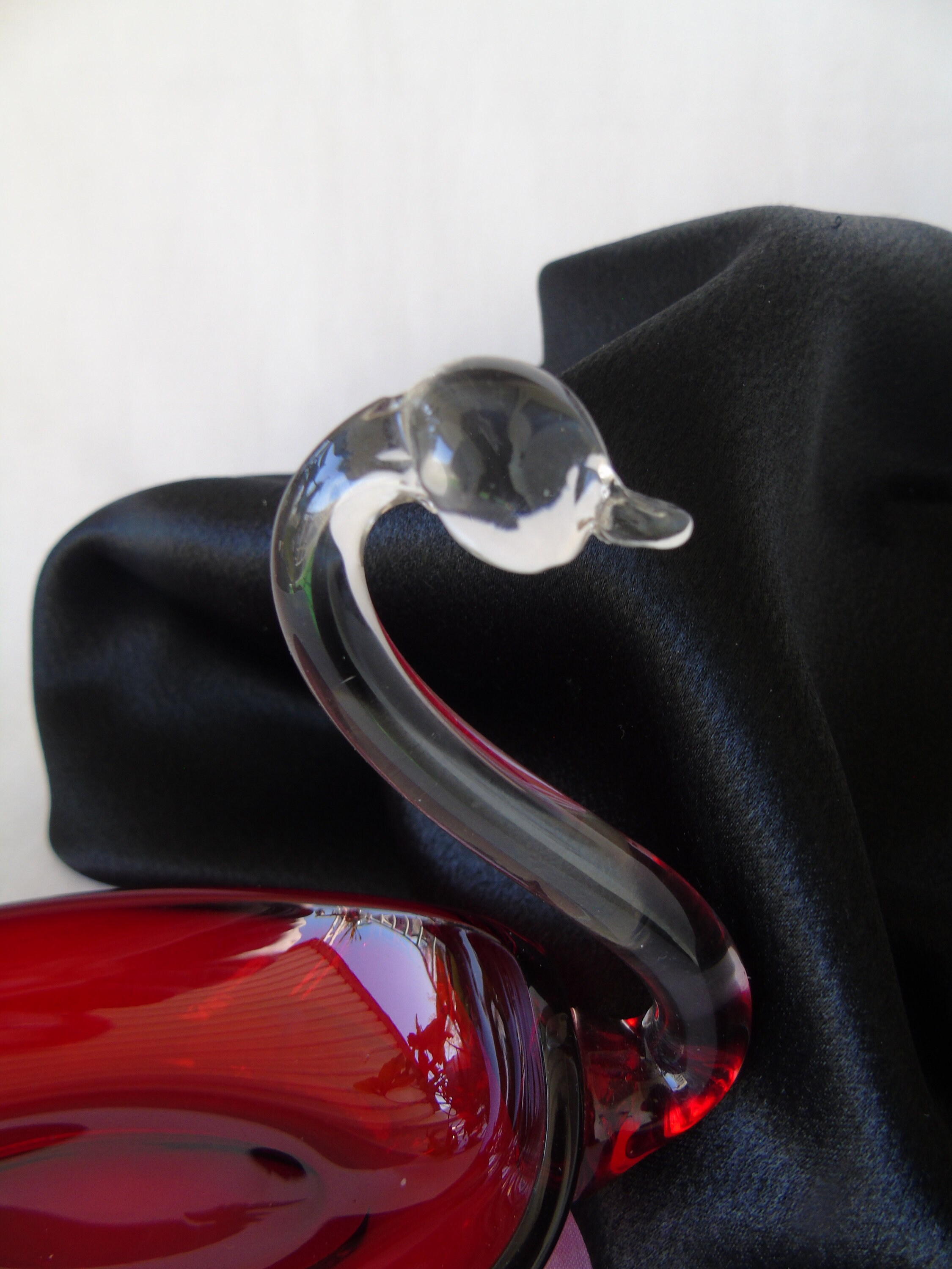 Rare Duncan & Miller Pall Mall 4-1/2 Ruby Swan - Etsy