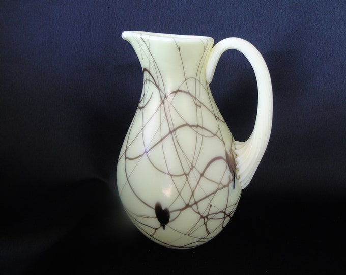 Rare Fenton Ivory Hanging Heart Small Pitcher - Etsy