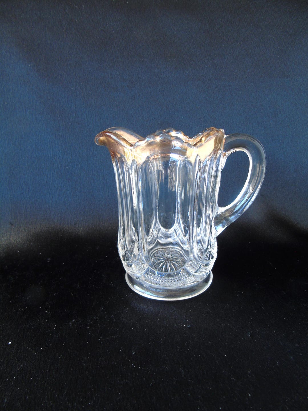EAPG Toy Glass Galloway Water Pitcher - Etsy