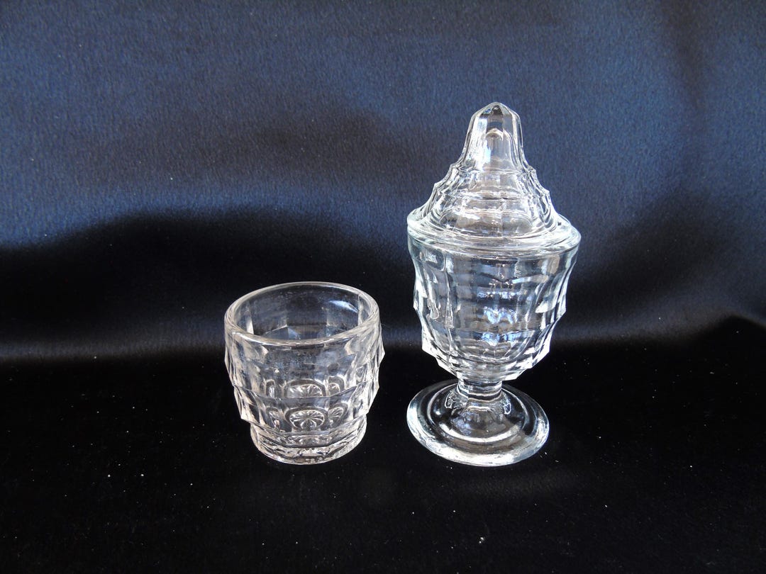 Toy Glass Jacobean Covered Sugar - Etsy