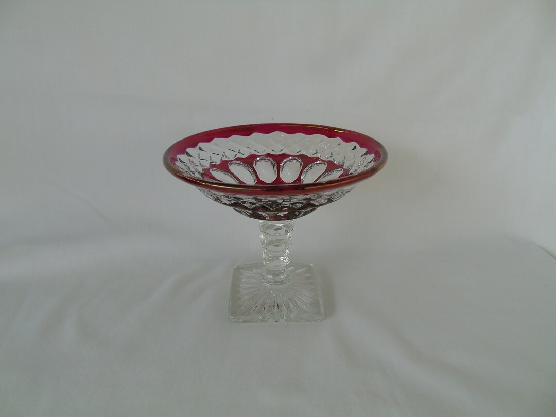 Westmoreland Ruby Stained Wakefield Waterford Mint Comport - Etsy Canada