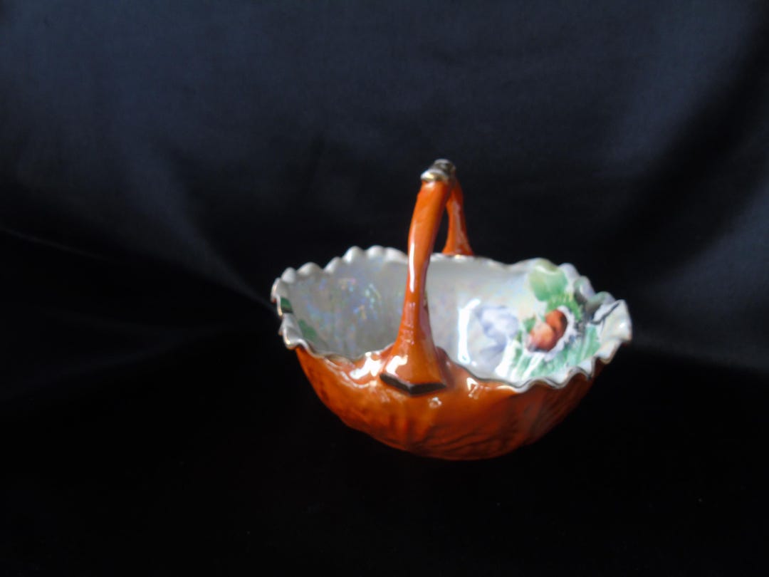 Noritake Luster Hand Painted Basket - Etsy