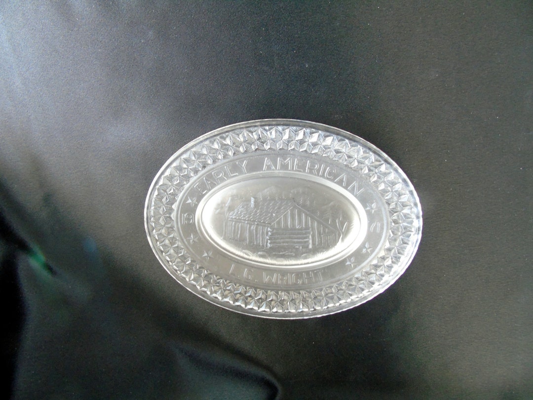 Fenton for L. G. Wright Oval Emblem Plate - Etsy