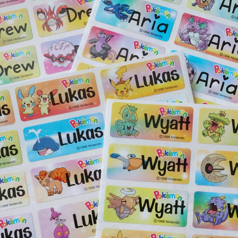 Custom Pokemons Stickers - Etsy
