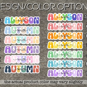 Personalized Name Stickers - Kids Name Labels, Laptop Bottle Stickers ...