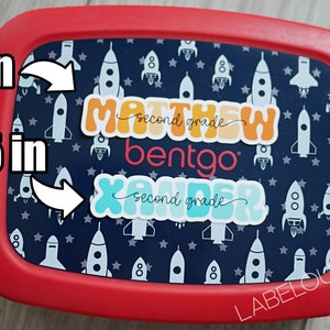 Personalized Name Stickers - Kids Name Labels, Laptop Bottle Stickers ...