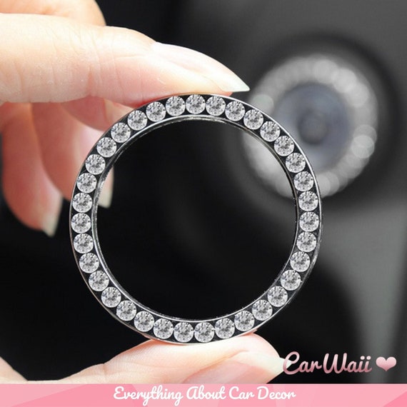 CARWAII Bling Car Accessory car Accessories crystal Car Decal rhinestone Car Charm car Bling bling Car Decor bling Car Emblem car Bling Ring Etsy