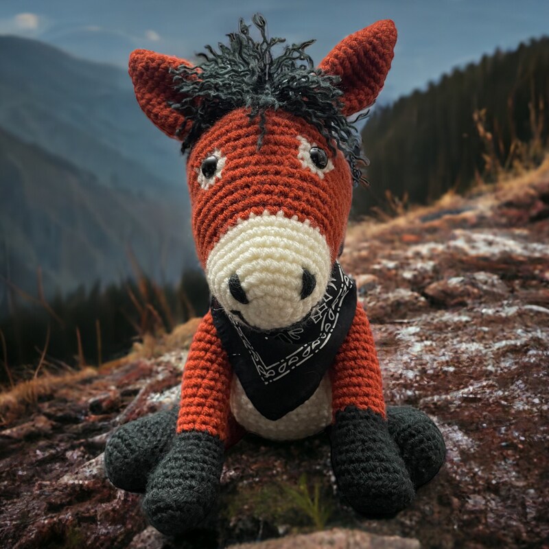 Stuffed Donkey - Etsy