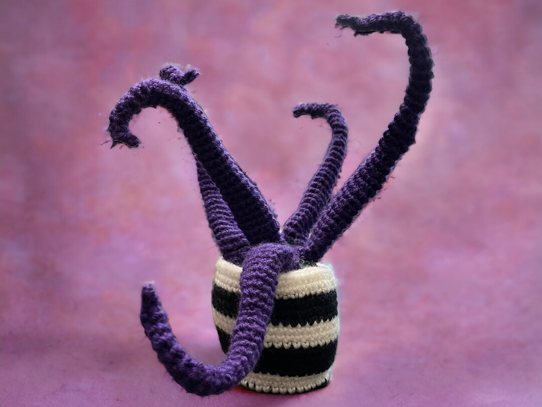 Monster Plant, Halloween Plant,spooky Plant, Crocheted Plant, Halloween ...