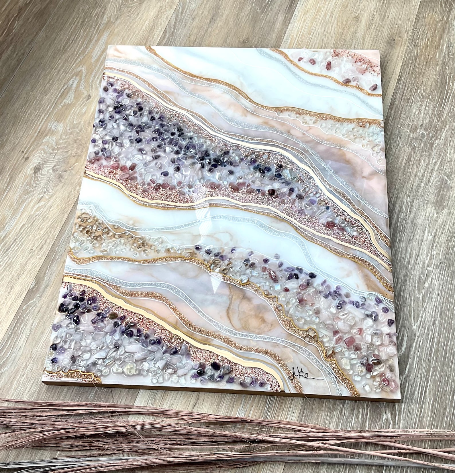 Custom Order Resin Wall Art Custom Beautiful Geode Resin Wall - Etsy