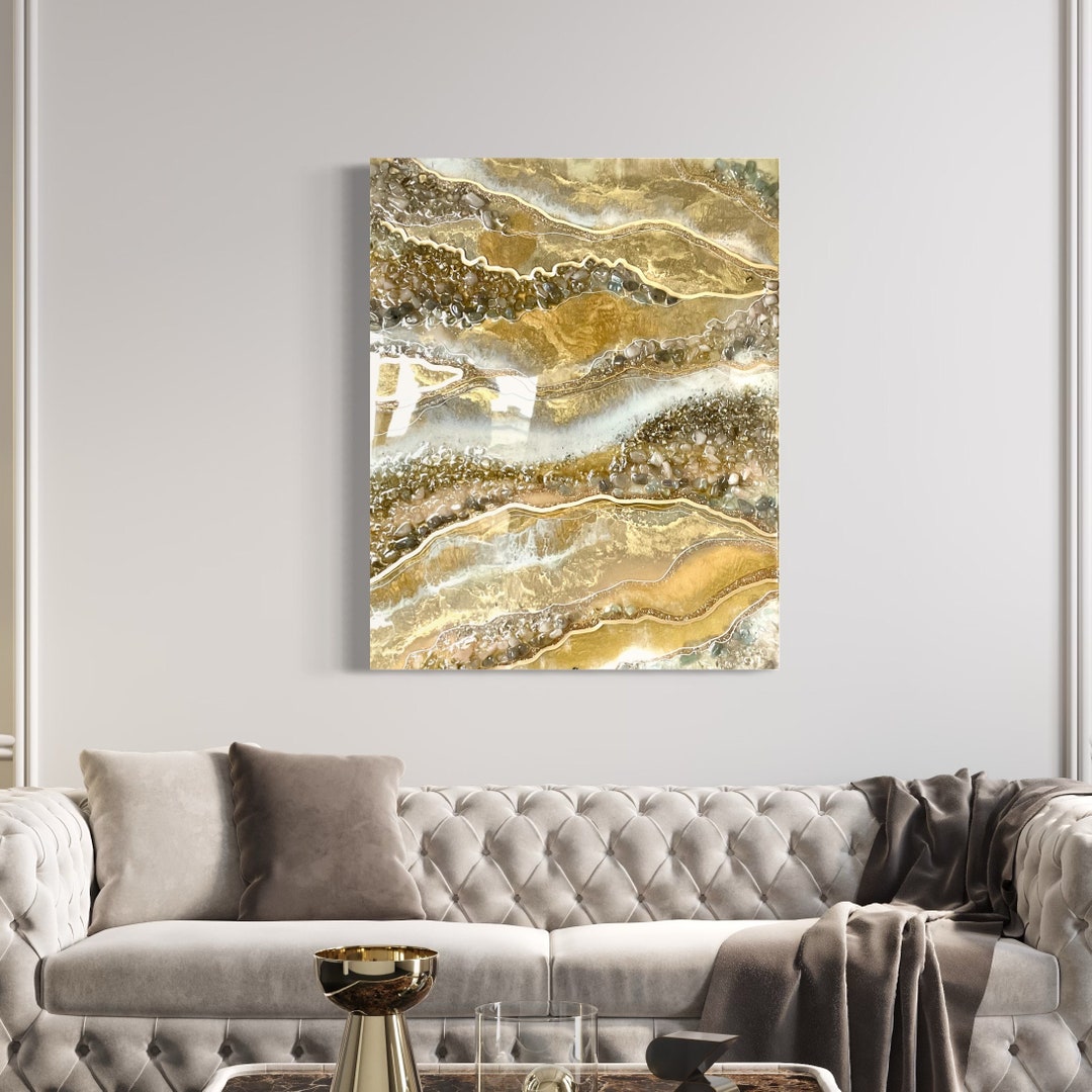 Custom Resin Geode Art – Abstract Epoxy Stone & Crystal Wall Decor ...