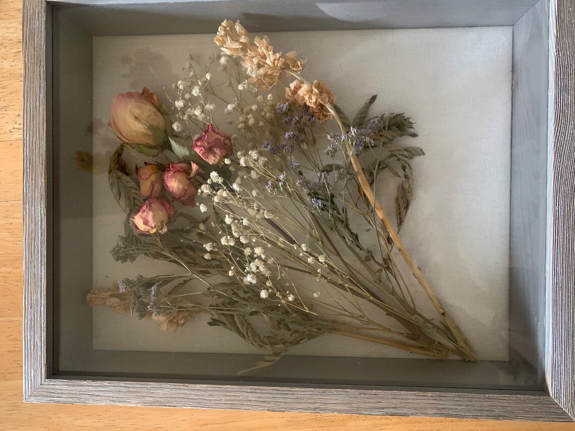 Beautiful Handmade Dried Flower Shadow Box - Etsy