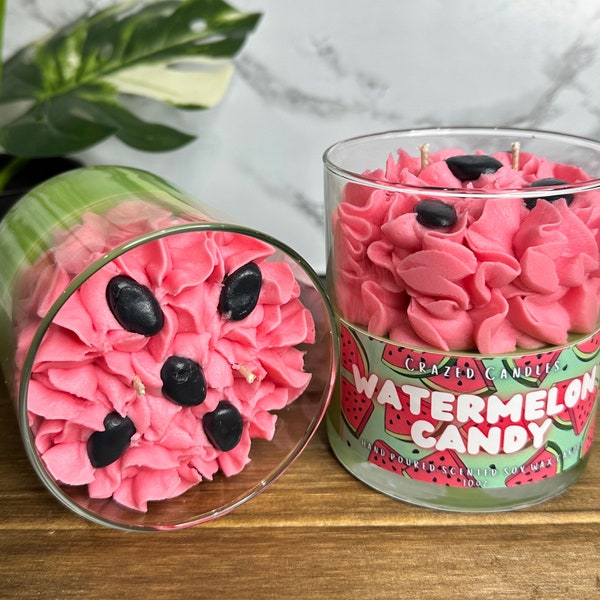 Watermelon Candle - Etsy