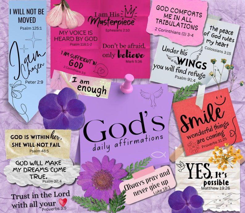 Inspirational Scripture Sublimation PNG, Bible Verse Affirmation Digital Design, Religious 20oz ...