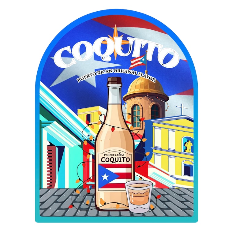 Personalized Coquito Bottle Stickers: Puerto Rican Holiday Flair - Etsy