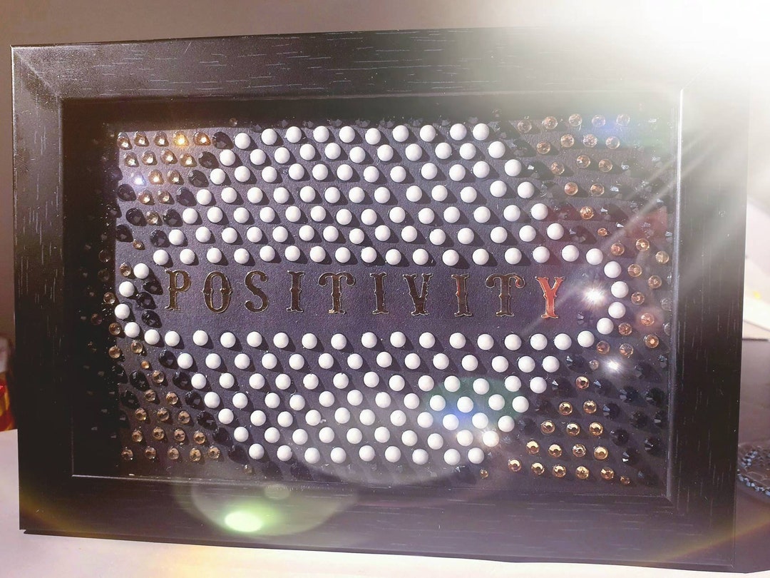 Positivity Frame. Mental Health Mantra. Affirmations. Embellished. Gift ...