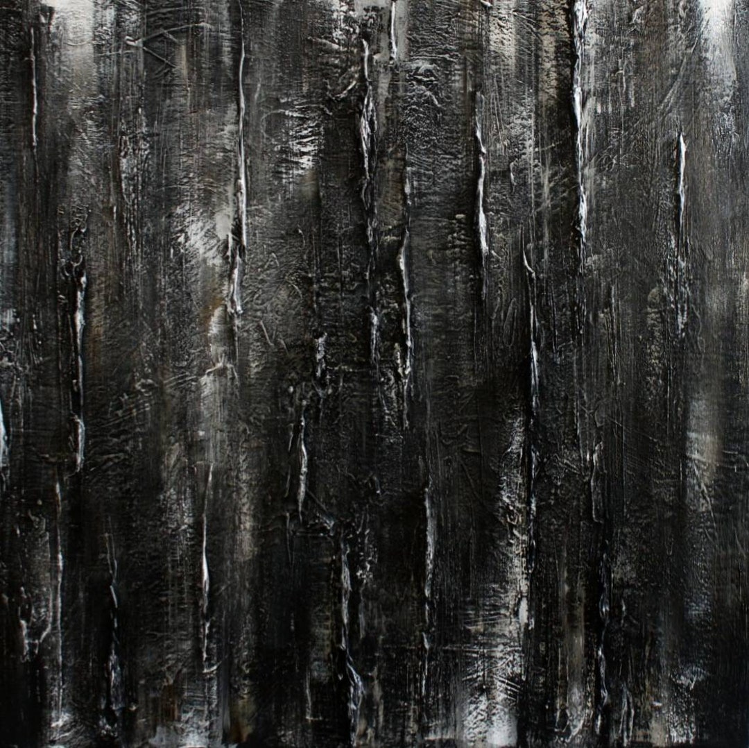 Textured Art Large Black Abstract Art Original Painting - Etsy