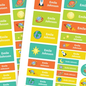 Space Name Labels Personalised Printable - Etsy