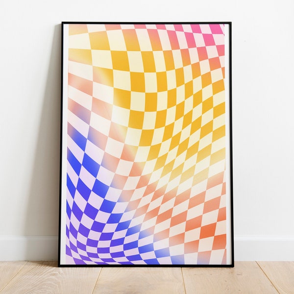 Blur Retro Poster - Etsy
