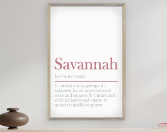 Savannah Wood Sign - Etsy
