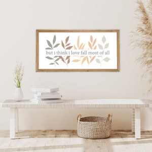 I Love Fall Most of All Sign Fall Sign Fall Home Decor - Etsy