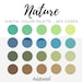 Nature Digital Color Palette - Swatches for Photoshop Illustrator and ...