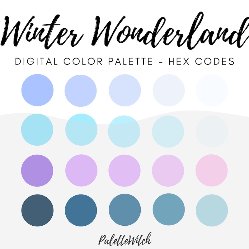 Winter Color Swatches - Etsy