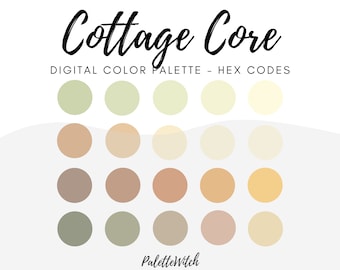 Cottage Core Color Palette - Etsy