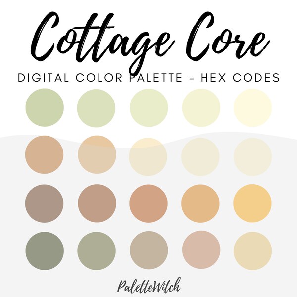 Cottage Core Color Palette - Etsy