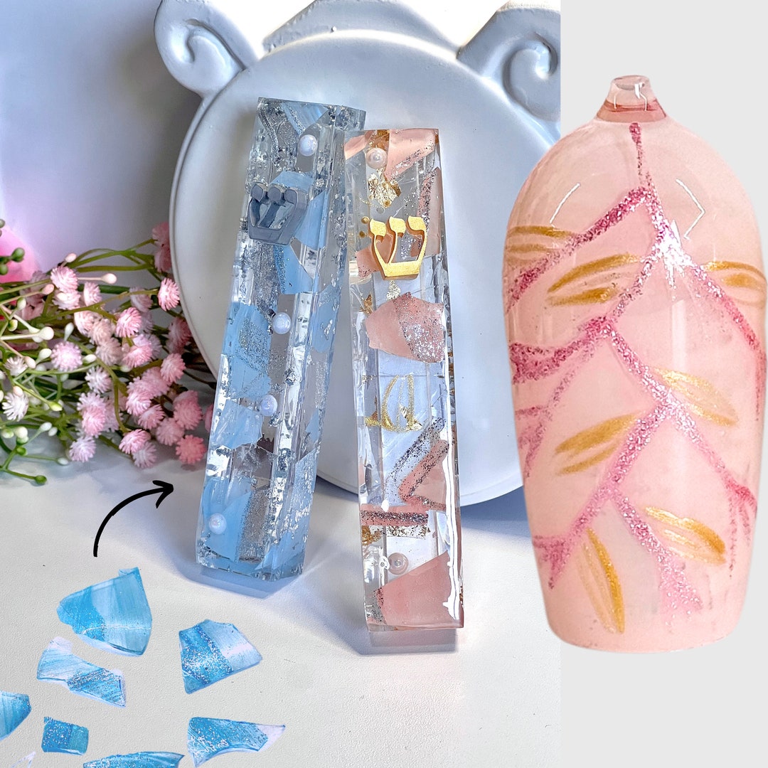 Wedding Breaking Glass Mezuzah Kit, Chuppah Glass Keepsake, Mezuzah ...