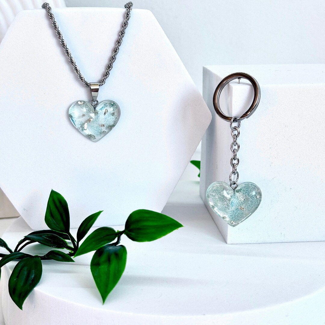Personalized Wedding Set of Jewelry in a Shape of a Heart With Your ...