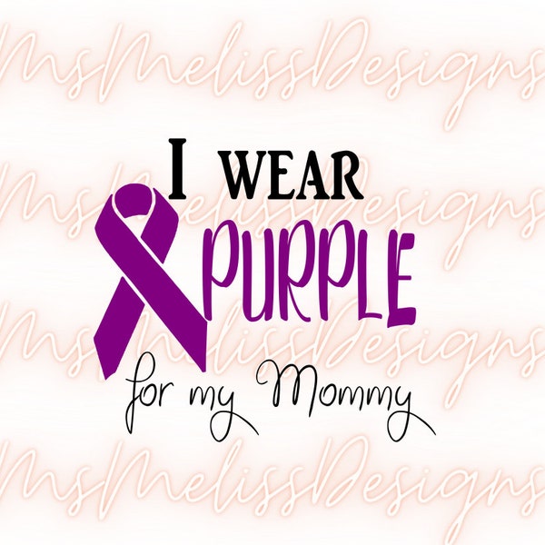 I Wear Purple Svg - Etsy