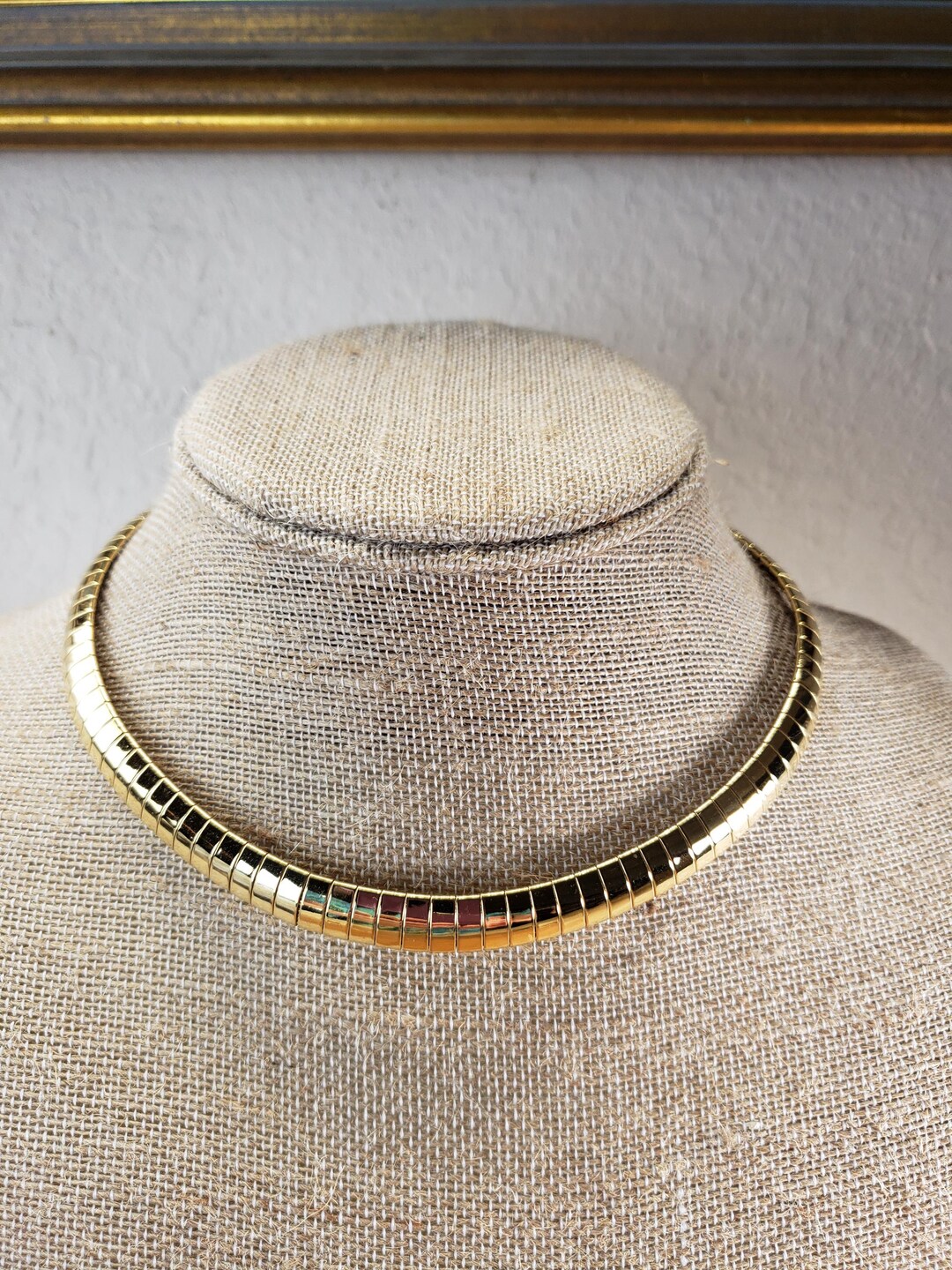 Trifari Gold Plated Omega Chain Necklace - Etsy