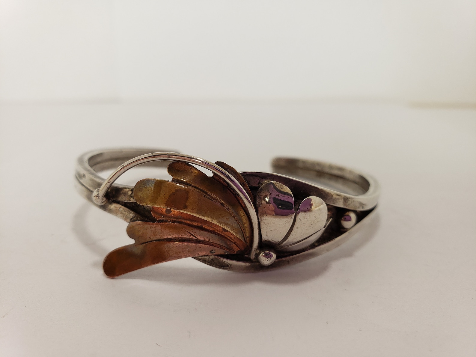 Sterling Silver Navajo LC Lee Chee Two-tone Cuff Bracelet - Etsy