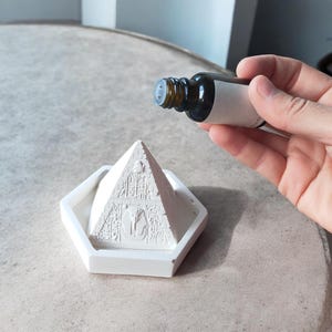 Concrete Pyramid Scent Diffuser: Egyptian Decor, Aromatherapy Stone - Etsy
