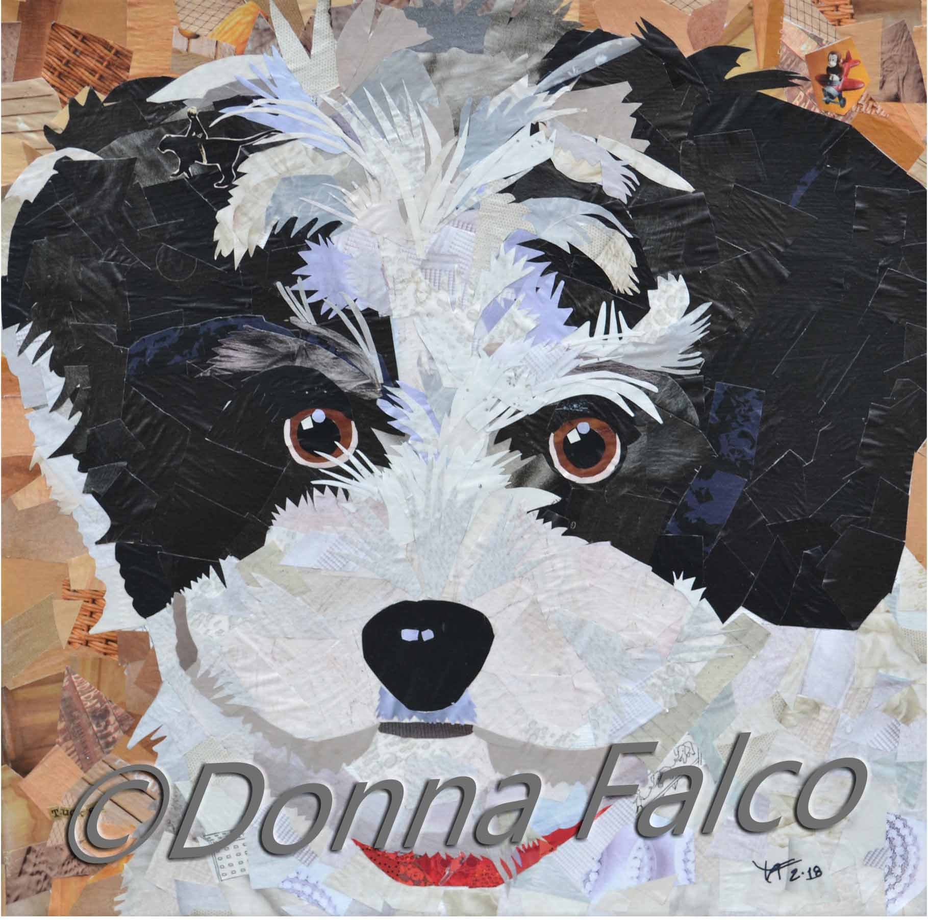 Shih Tzu Puppy - Art Print - Recycled Magazine Collage, Pet Gift, Dog ...