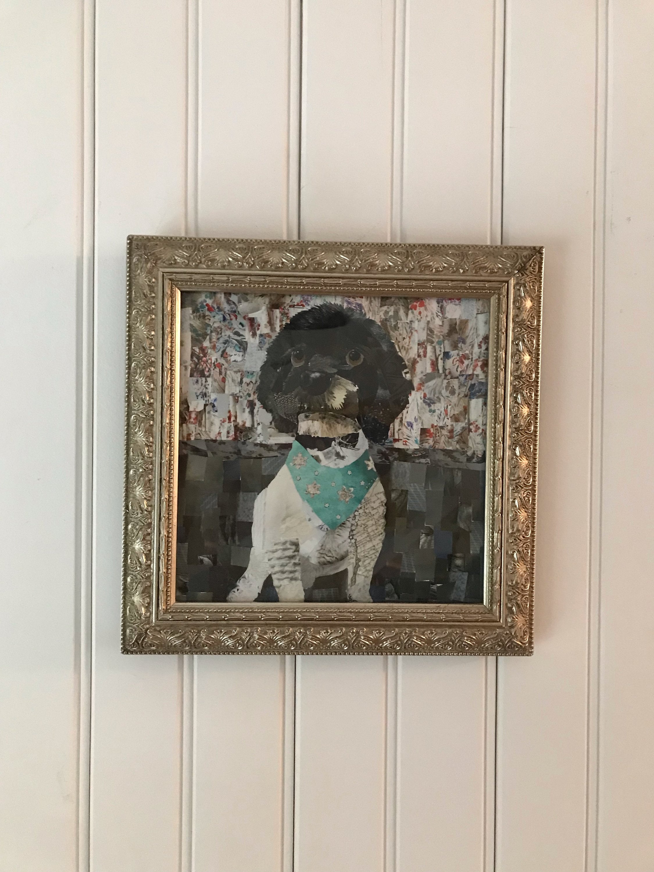 Cockapoo - Art Print - Recycled Magazine Collage, Pet Gift, Dog Wall ...