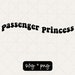 Passenger Princess Svg, Car Decal Svg, Wavy Svg, Trendy Wavy Svg ...
