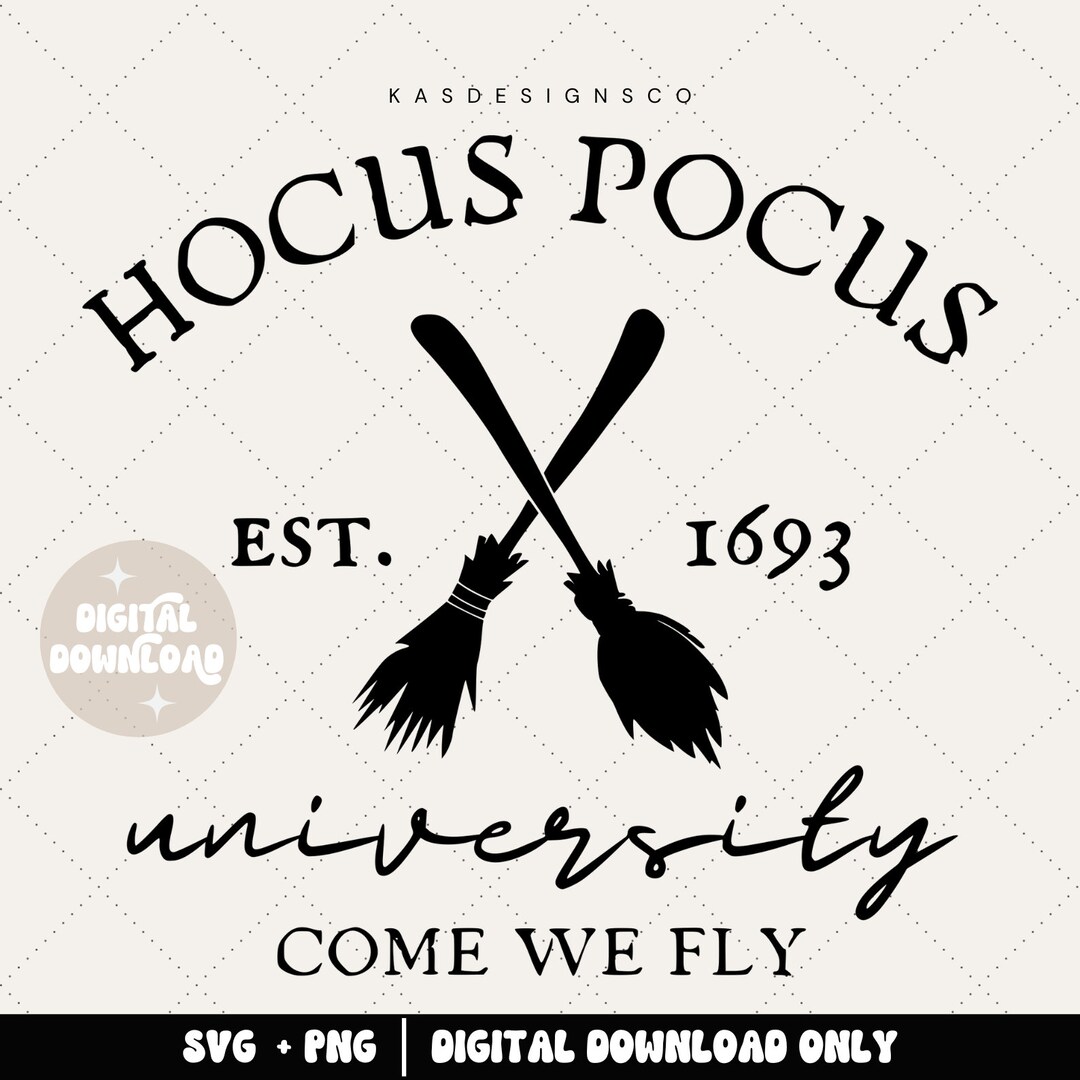 Hocus Pocus University Svg - Hocus Pocus Svg - Thackery Binx Svg ...