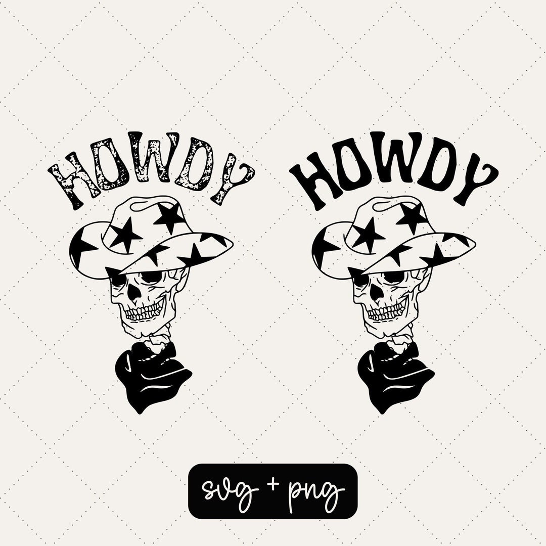 Howdy Svg Boho Svg Skeleton Svg Cowboy Svg Halloween - Etsy