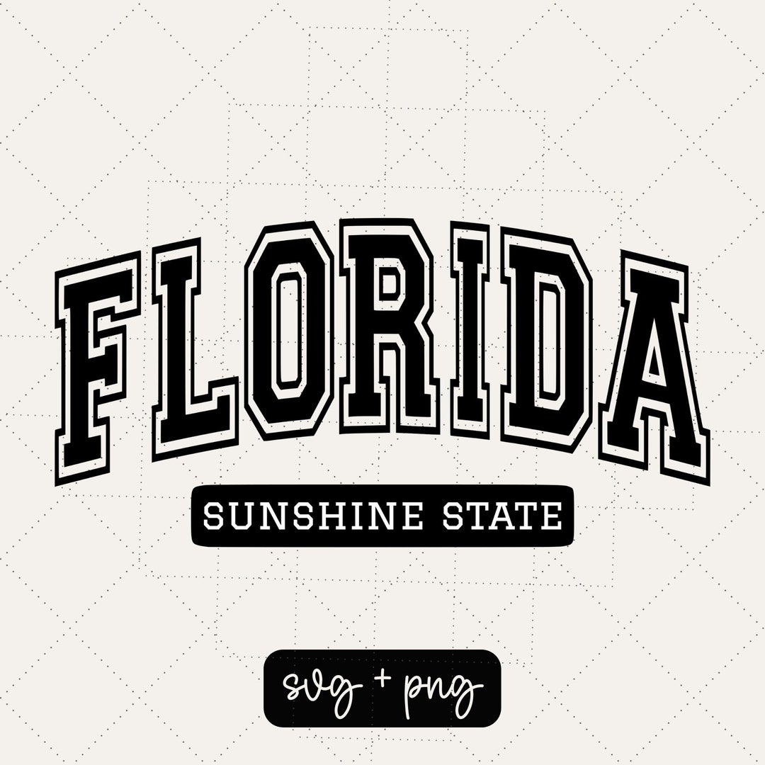 Florida Svg, Florida Png, Sunshine State Svg, Sun Svg, State of Mind ...