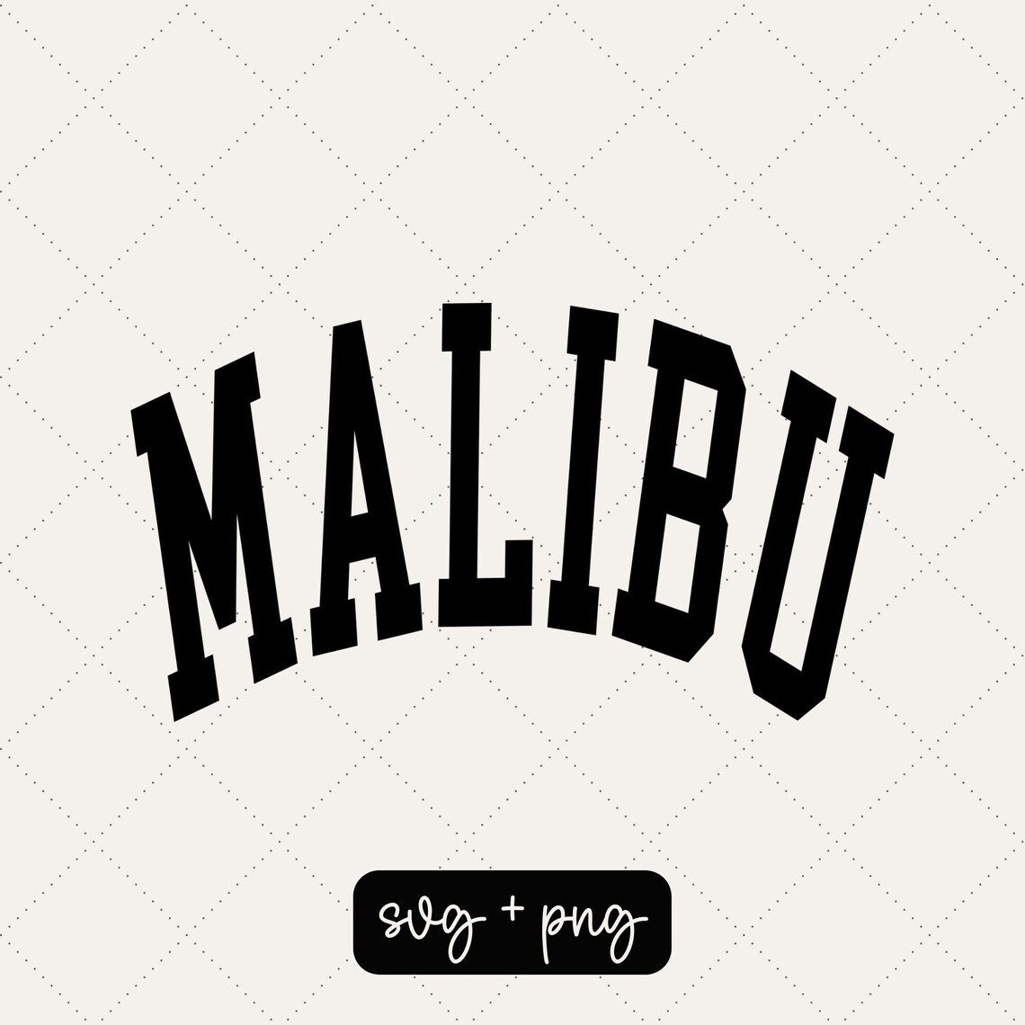 Malibu SVG PNG Iron on Vinyl Project Cricut Cut Files - Etsy
