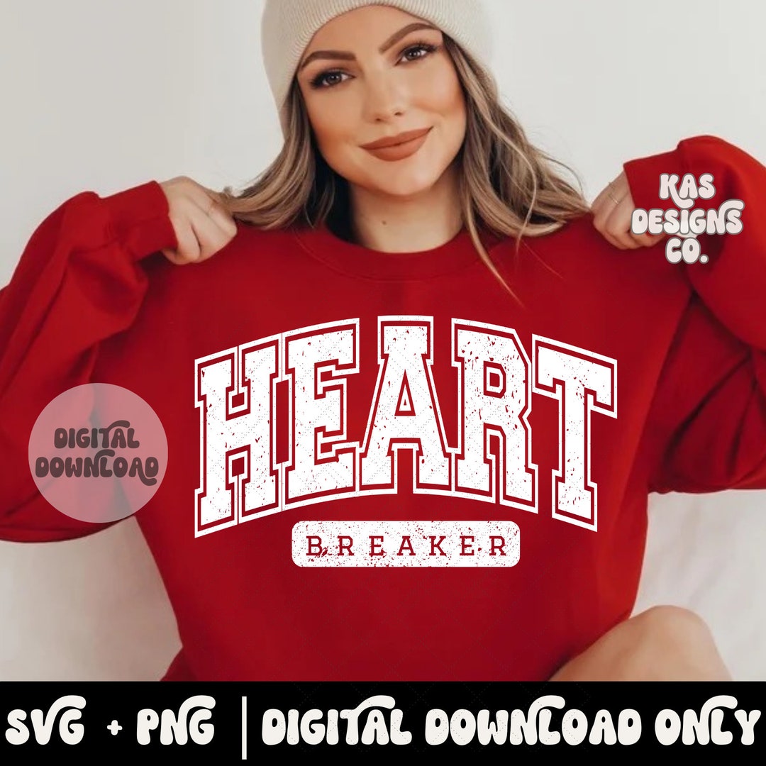 Heart Breaker Svg, Heart Breaker Distressed Design, Sublimation Png ...