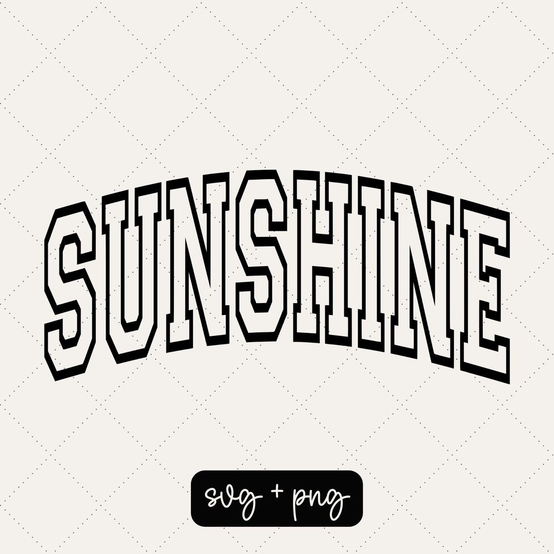 Sunshine Svg Sunshine Png Summer Svg Summer Vibes - Etsy