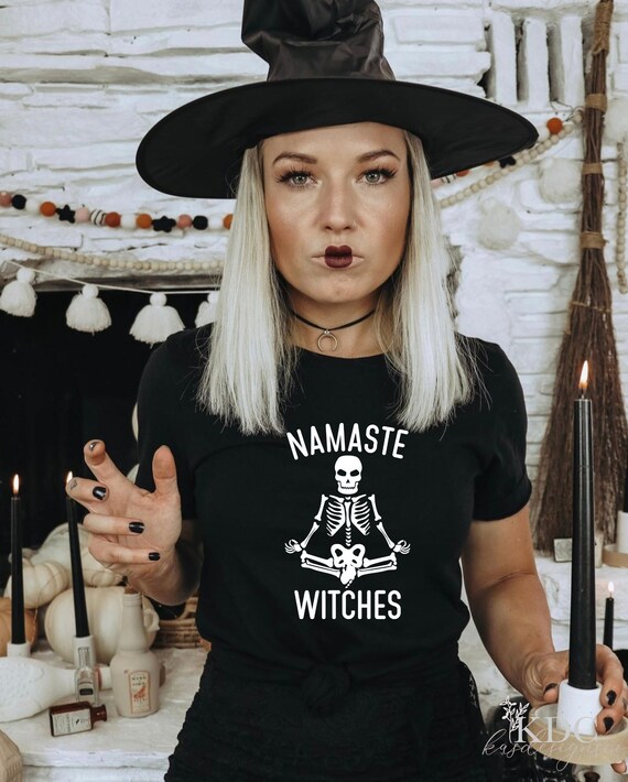 Namaste Witches Svg Skeleton Svg Yoga Namaste Witches | Etsy