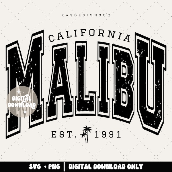 Malibu Svg - Etsy