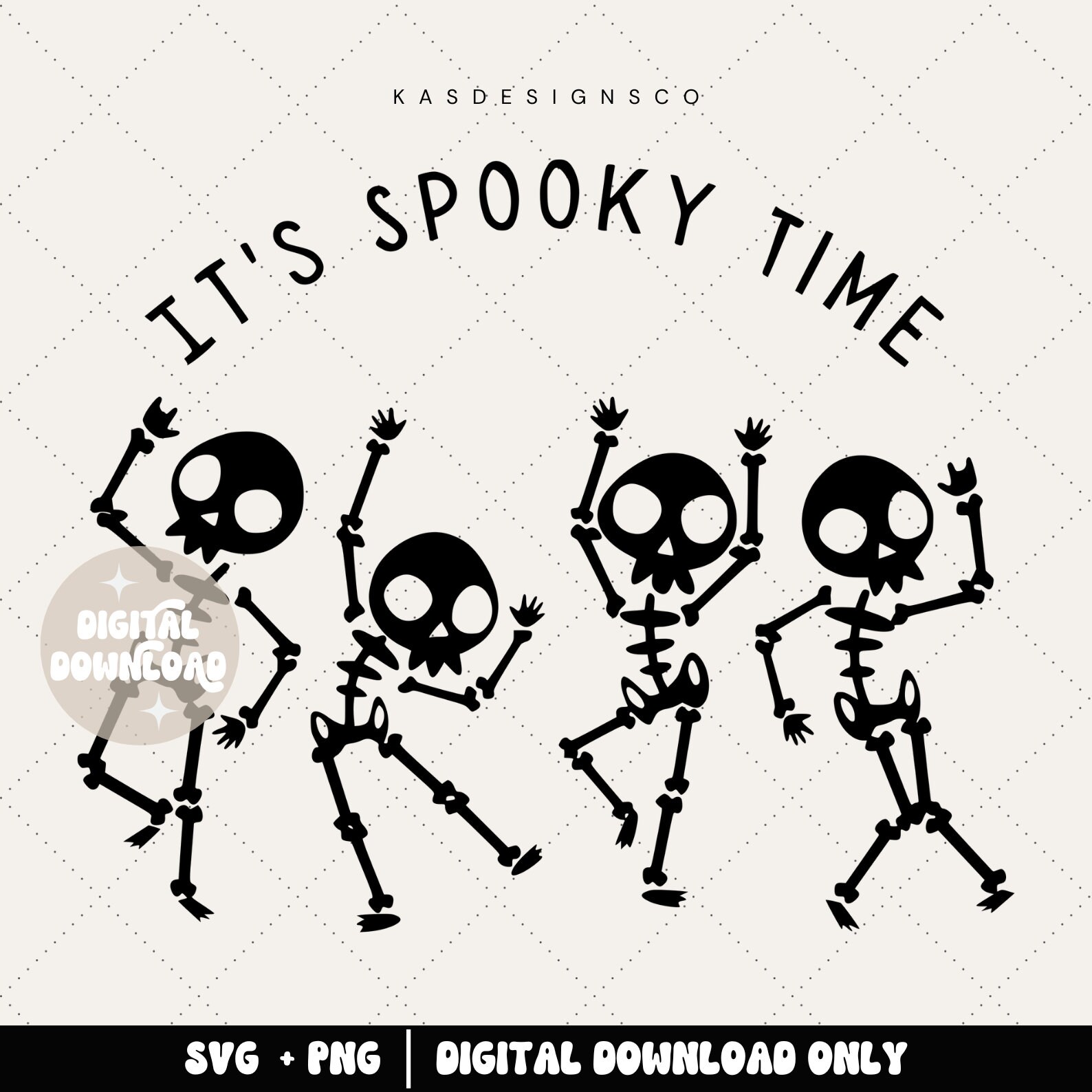 It's Spooky Time Svg It's Spooky Time Png Halloween Svg Skeleton Svg ...