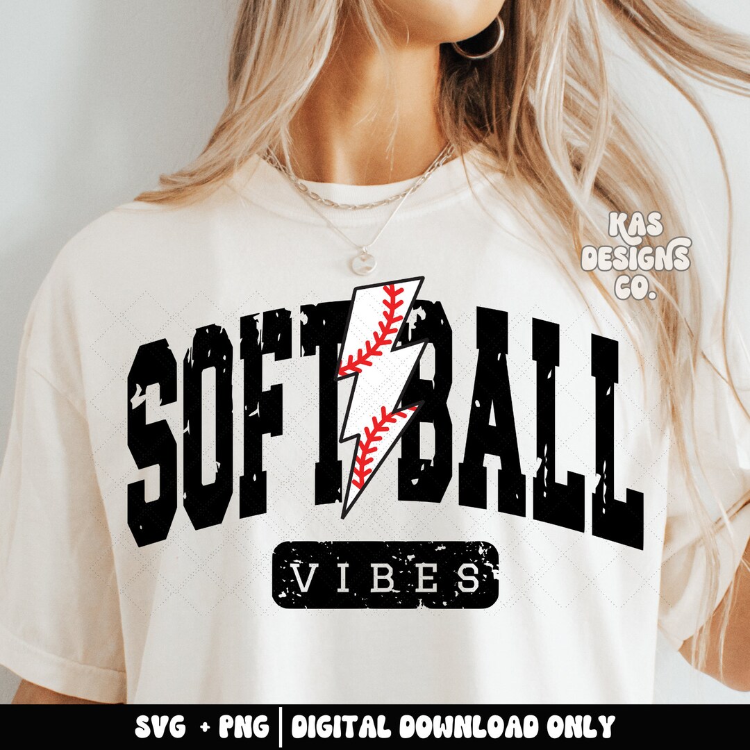 Softball Vibes Svg, Softball Season Svg, Softball Svg, Varsity Svg ...
