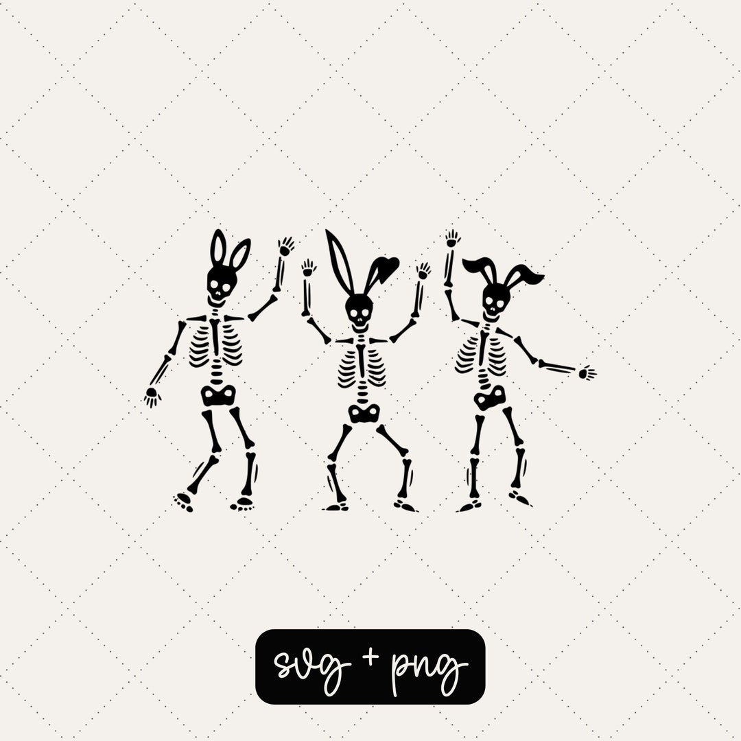 Easter Skeletons - Happy Easter Svg - Happy Easter Png - Easter Svg ...